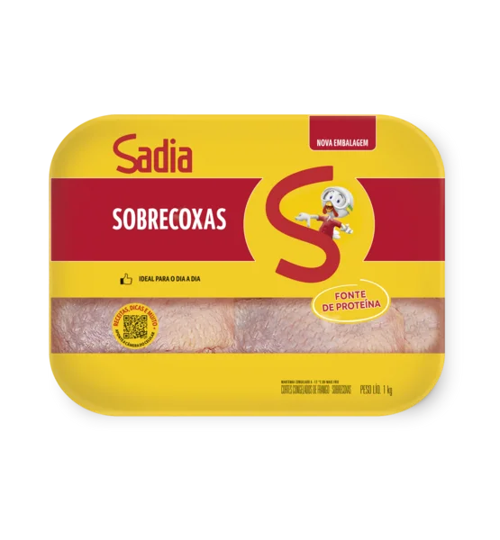 Sobrecoxa de Frango Sadia 1kg Bandeja - Caixa c/12